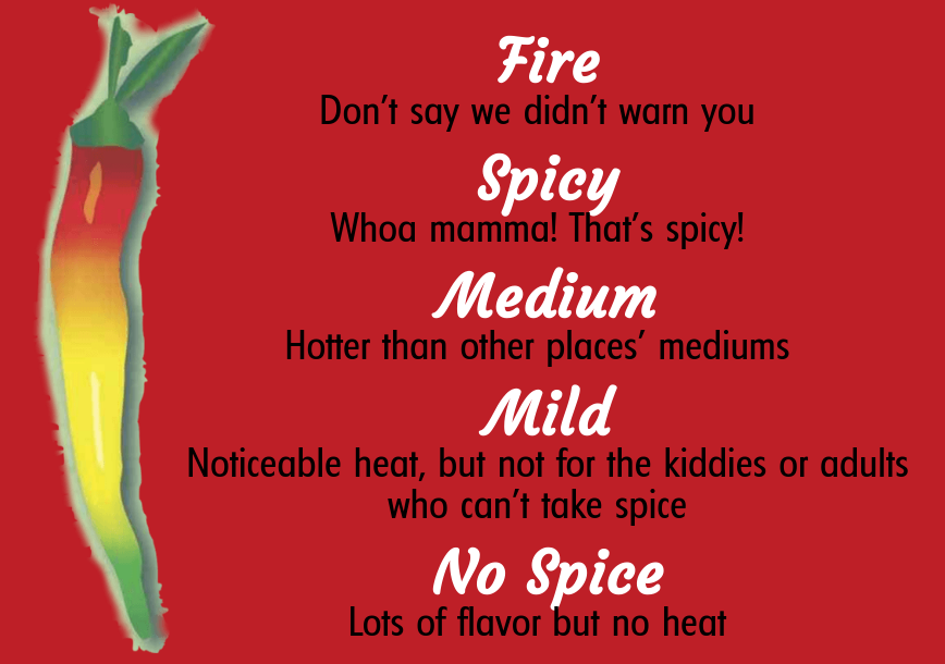 Menu – Thai Spice | Quick, Fresh, Hot! | Thai Food